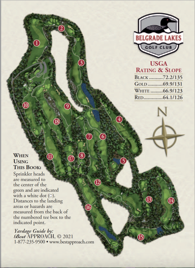 Yardage Book - Belgrade Lakes